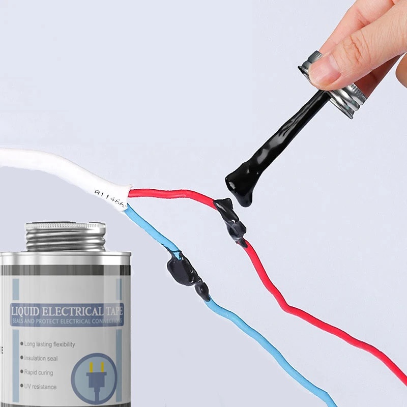 100/260ML Liquid Insulating Tape Repair Rubber Electrical Wire Cable ...