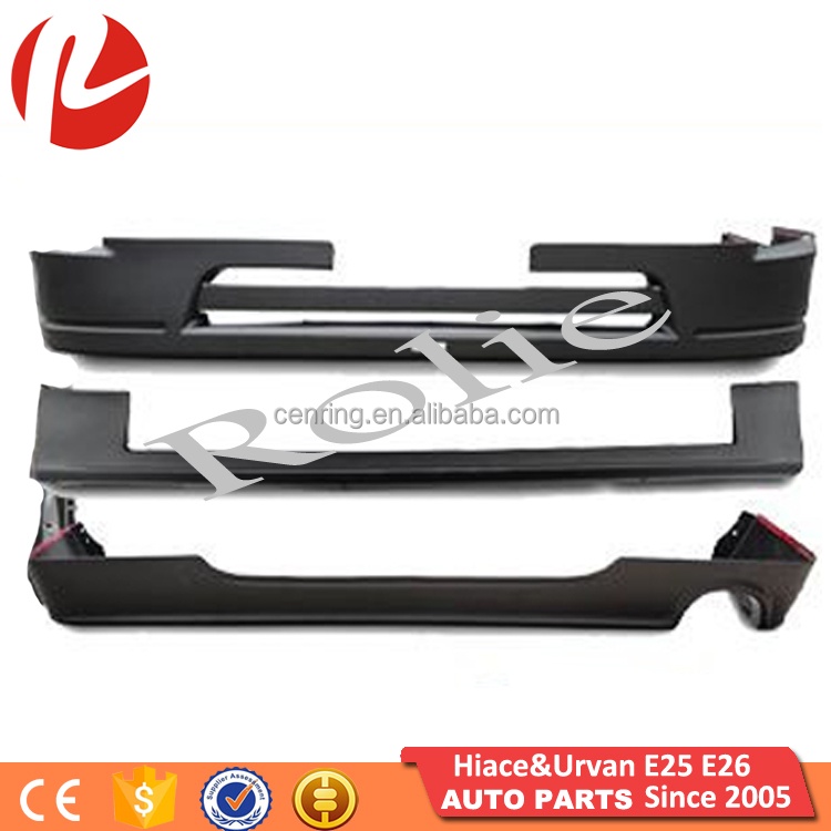 Front rear bumper lip side skirt body kit for Hiace Commuter mini bus ...
