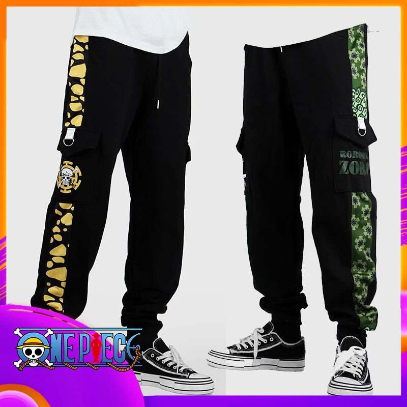 Anime One Piece Pants Cosplay Costumes Trafalgar Law Leisure Overalls ...