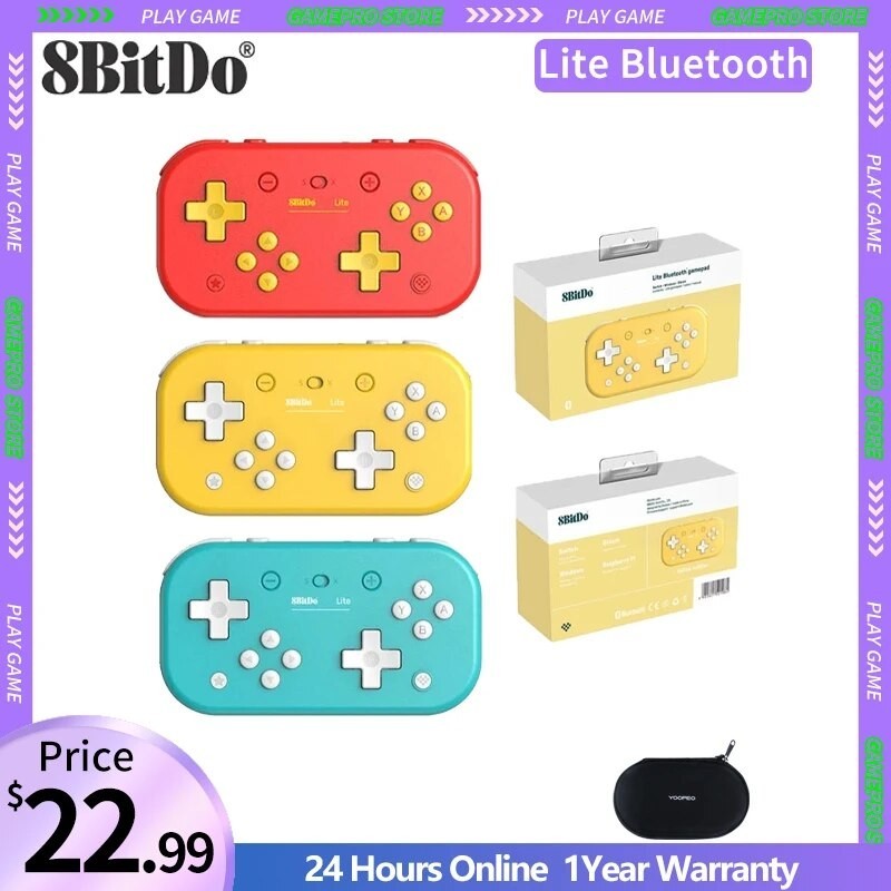 8BitDo Lite Bluetooth Gamepad For Windows/Steam Game/Nintendo Switch Oled /Raspberry Pi Wireless ...