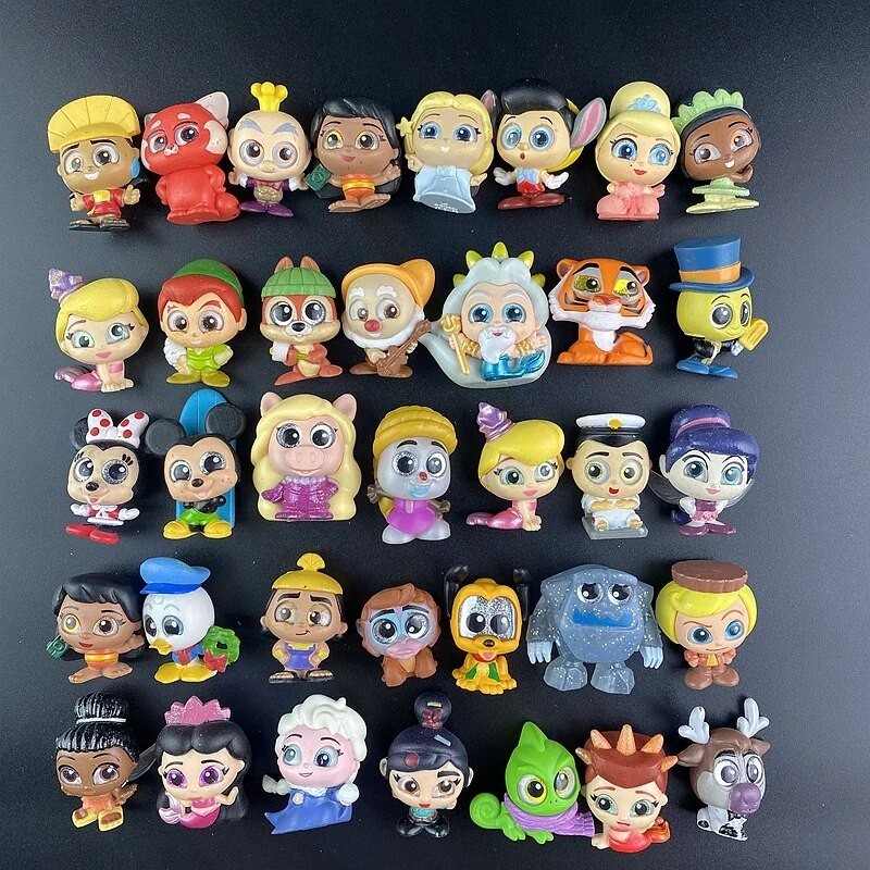 5Pcs/set Original Disney Doorables Toys Princess Dolls Figures Model ...