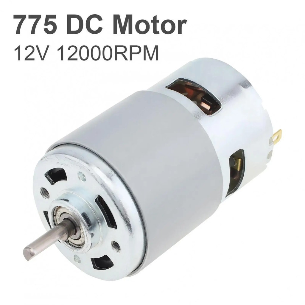 775 DC Motor D-Shaft 12/24V 12000RPM High-speed Large Torque Motor for ...