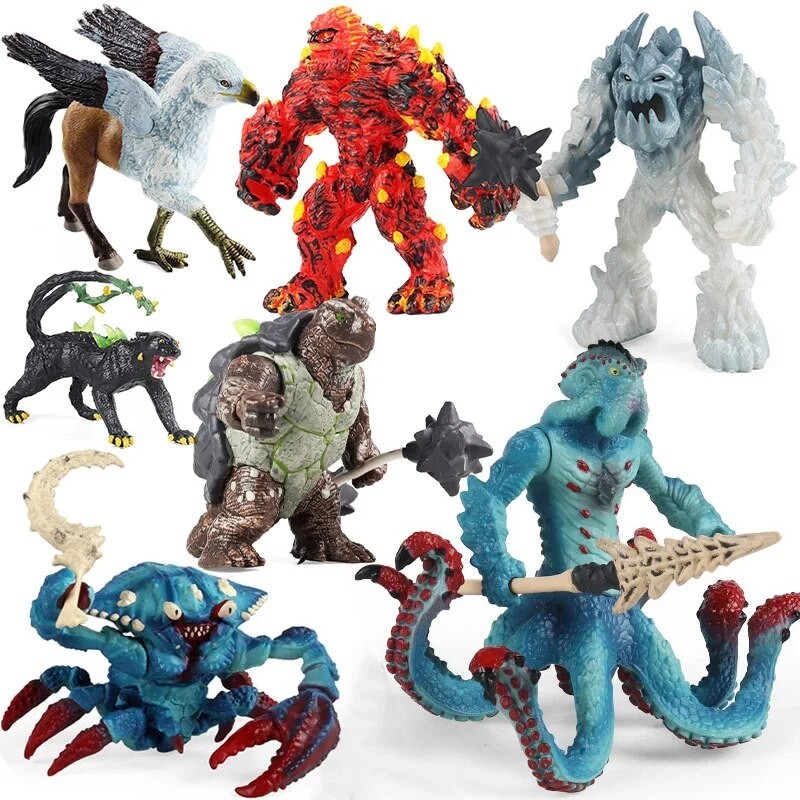 Marine Green Crab Monster Octopus Mythology Animal Action Figures ...