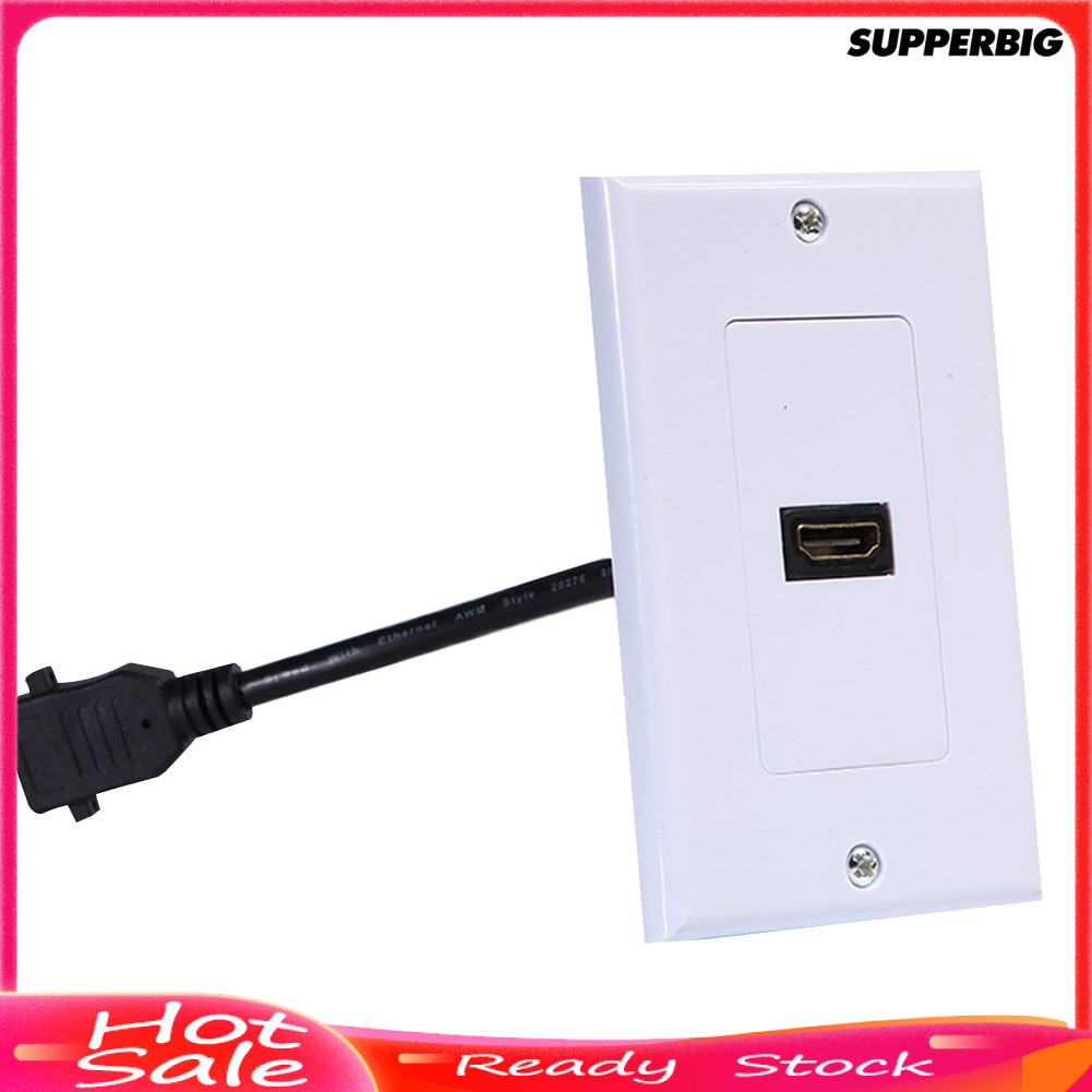 DOONJIEY Single Port Full High Clarity 1080P HDMI-compatible Wall Plate ...