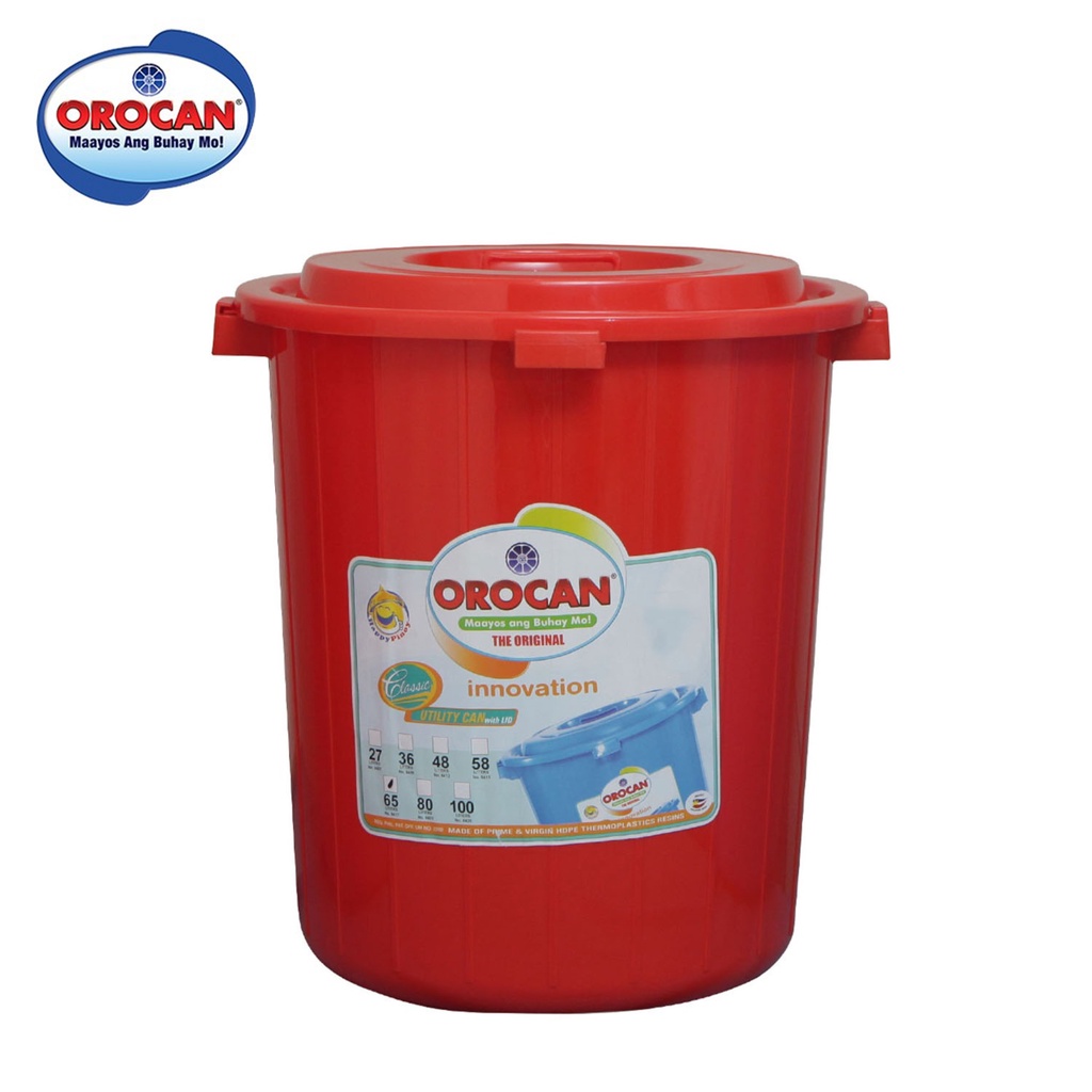 Orocan 8417 PA Utility Can With Cover 65L | Shopee Philippines