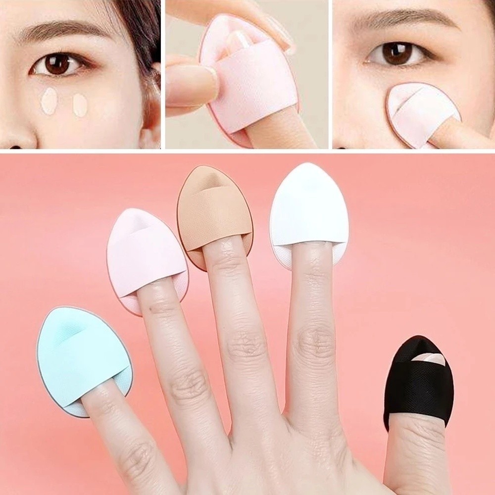 Mini Size Finger Puff Set Makeup Sponge Concealer Detail Puff ...