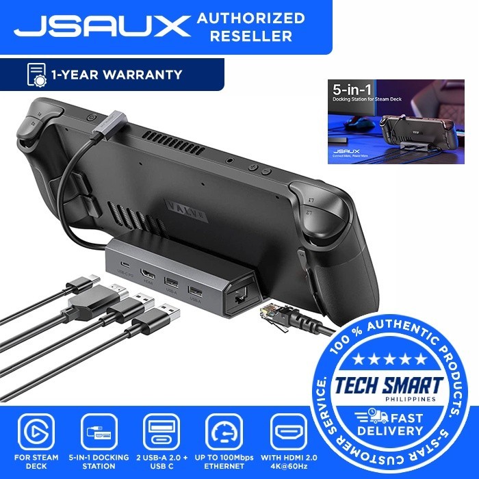 JSAUX Docking Station Compatible with Steam Deck, 5-in-1 Steam Deck ...