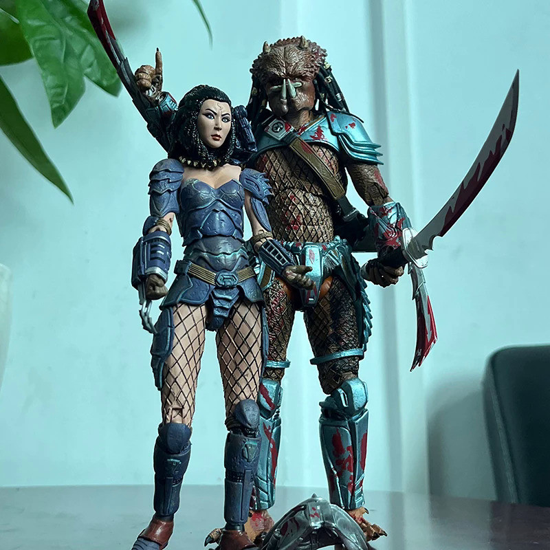 4REA NECA Alien VS Predator Masked Scar Elder Predator Machiko Noguchi ...