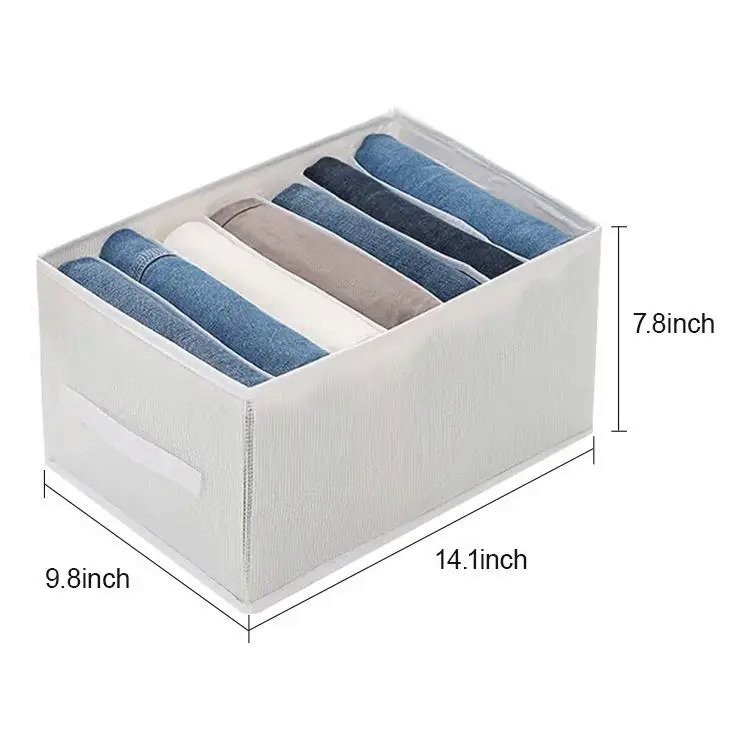 Household wardrobe clothes organizer folded clothes storage box with ...