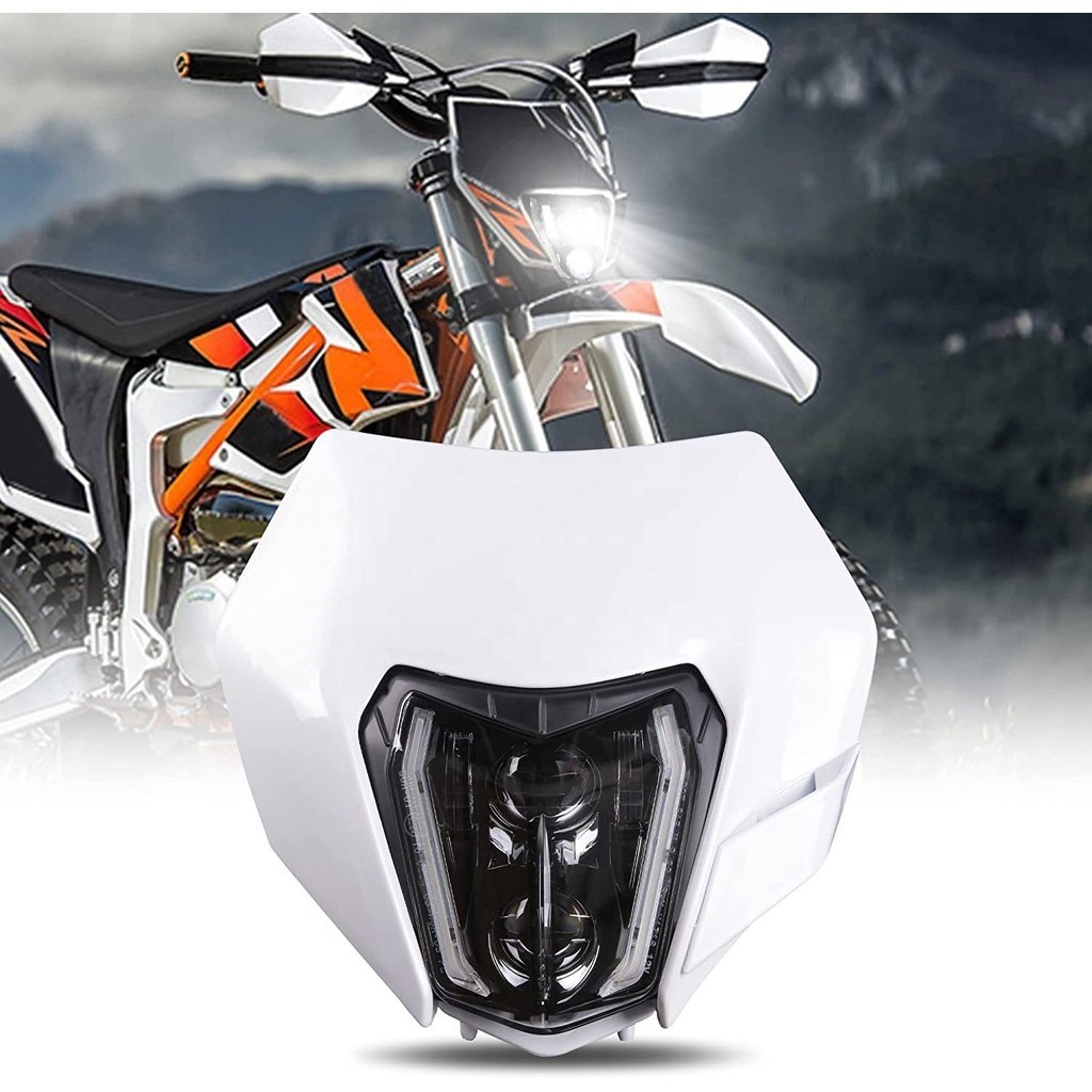 Led Projector Headlight for Motor Sports Supermoto Dirt Bike EXC XCW ...