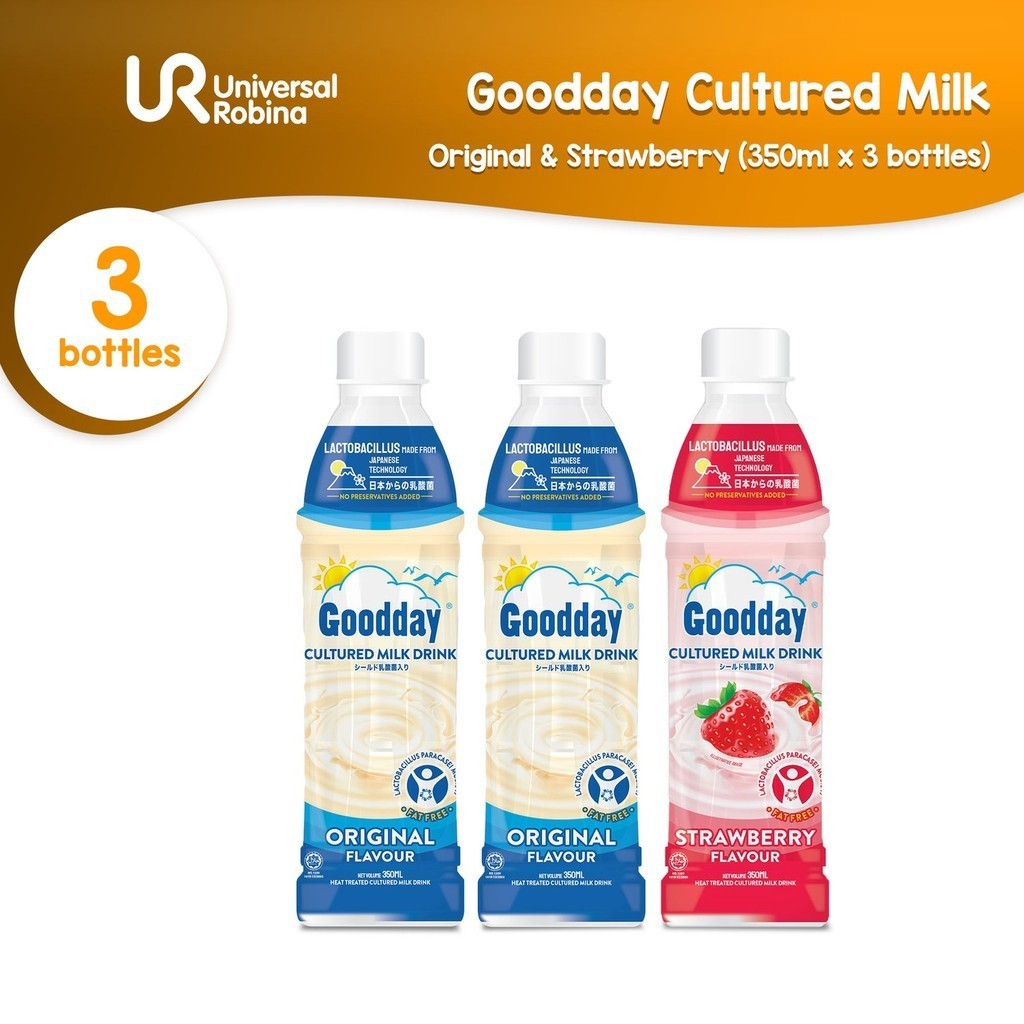 [Buy 3 Save 11] 2x Goodday Cultured Milk Original 350ml & 1x Goodday ...