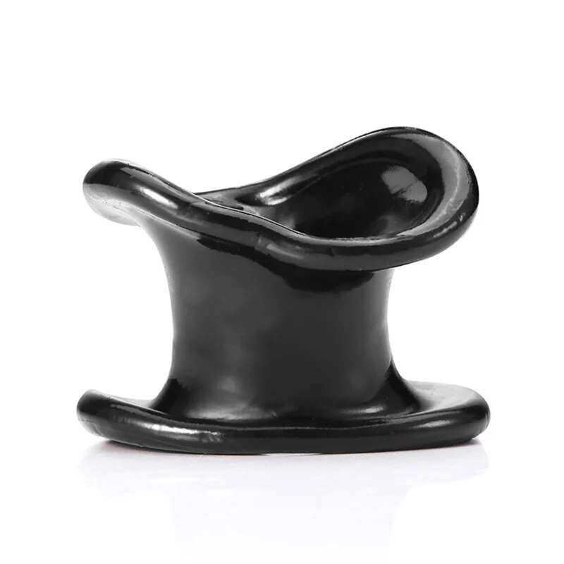 364 Male Scrotum Testicle Squeeze Ring Cage Soft Stretcher Enhancer