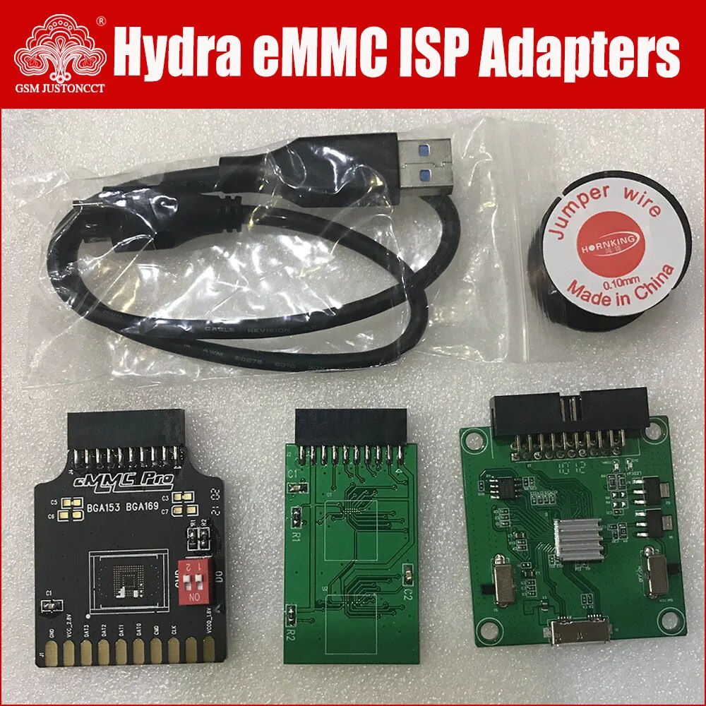 ๑2022 original New Hydra Tool eMMC ISP Adapters Tool with eMMC and ISP ...
