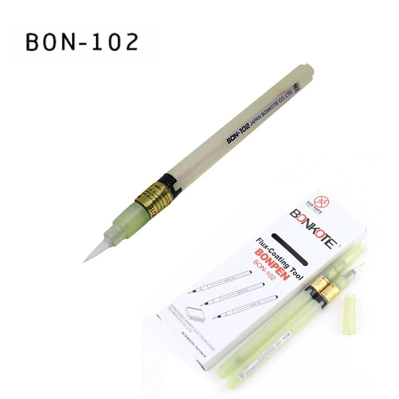 BON-102 Flux Paste Solder Paste Brush Tip Pen Welding For SMT SMD PCB ...