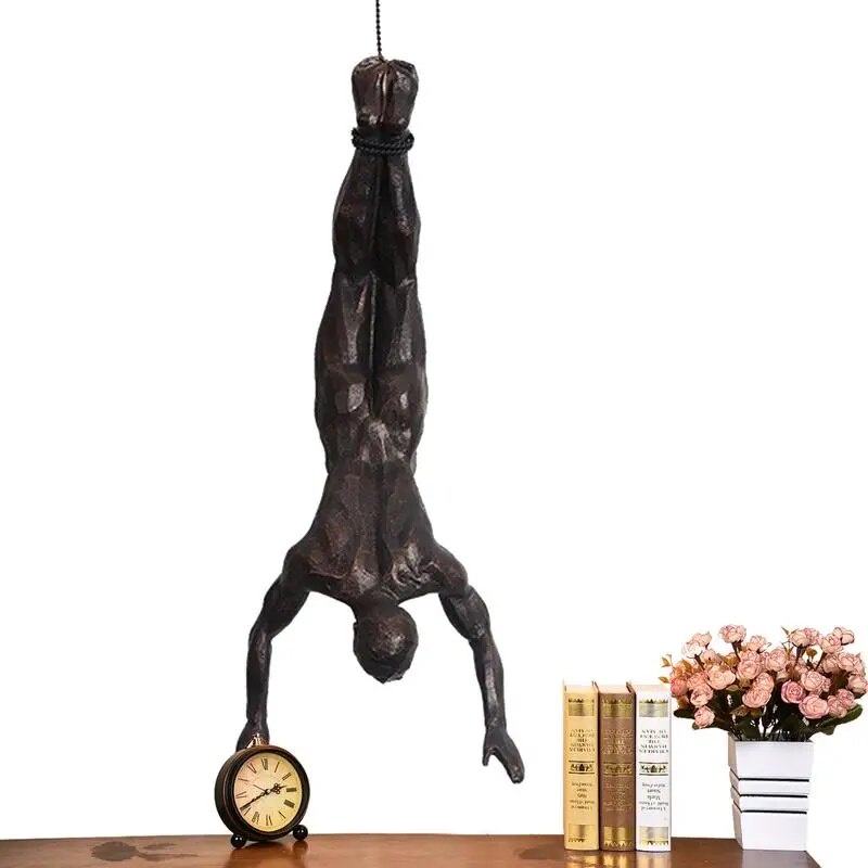 ⋚Climbing Man Wall Sculptures Resin Statue Climbing Athlete Man Art ...