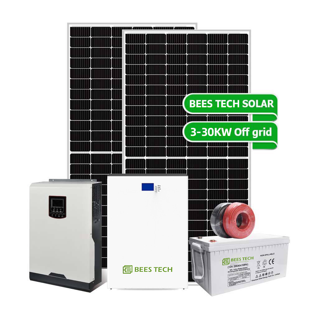 Hybrid /off grid 3kw inverter complete solar system 6kw kit 48v 51.2v ...