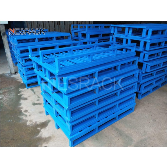 Customized Powder Coating Or Zinc Coated Steel Metal Pallets For ...