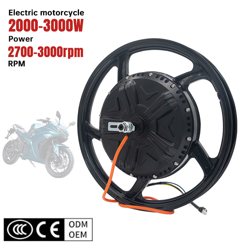 17inch hub motor kit 3000w 72v bldc motor for bike electric dc motor ...