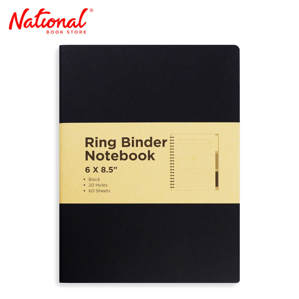 Premiere Notes 20 Holes Ring Binder Notebook 6x8.5 inches 60 Sheets ...