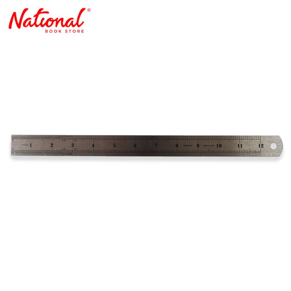 Steel Ruler 12 inches - School & Office Supplies | Shopee Philippines