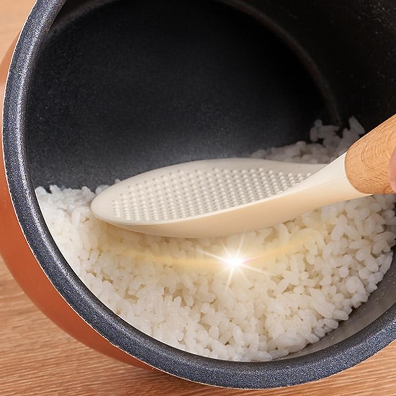 Vertical Rice Spoon Cooking Mixing Stirring Tool Self-Standing Rice ...