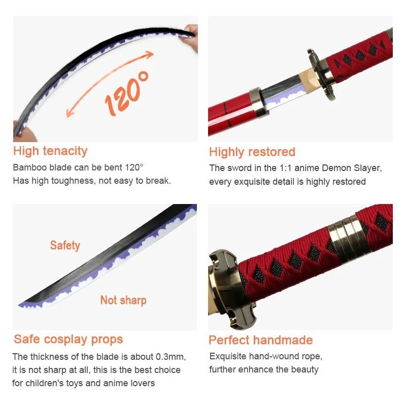 74R Three-pieces Roronoa Zoro Katana Anime Characters Sword Cosplay Toy ...