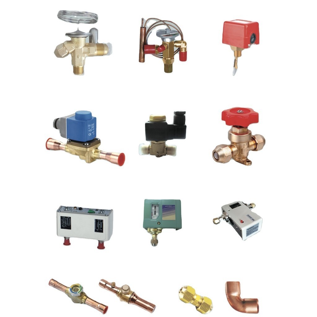 Refrigeration Components Expansion Valve Solenoid Valve Sight Glass ...