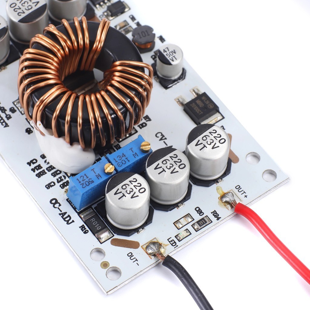 114 600W Aluminum Plate DC-DC Boost Converter Adjustable 10A Step Up Constant Current Power Su ...