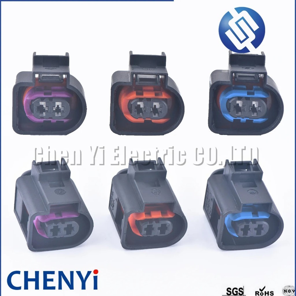 2 Pin Auto waterproof connector Alternator VAG SEAT fuel injector plug ...