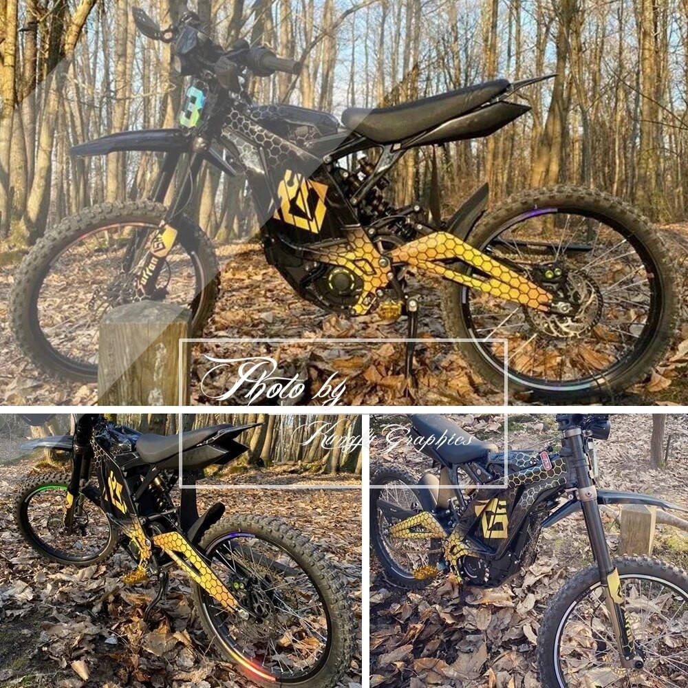 09Z KUNGFU GRAPHICS MX Decal Enduro Stickers for Sur-Ron Light Bee X ...