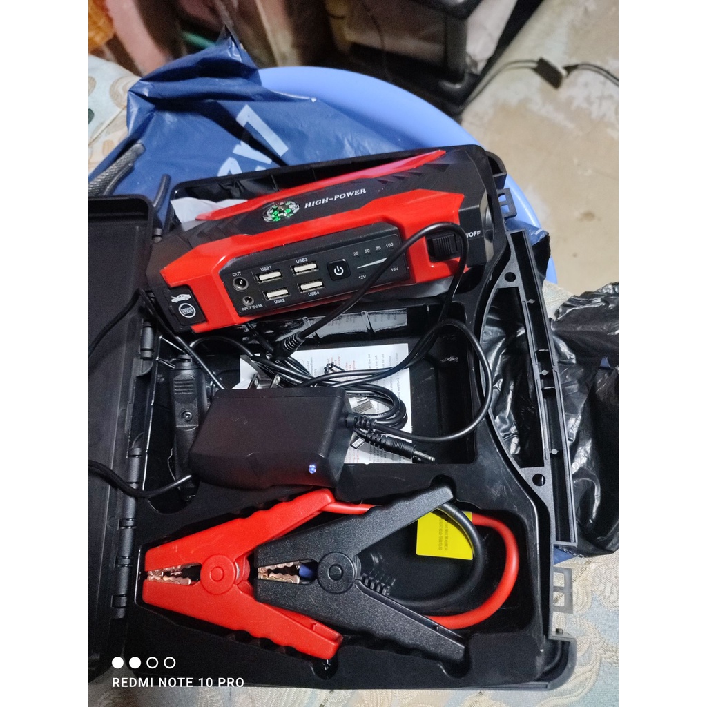 2024.seckill Mobile Super Flashlight COD Hot 4 Car Jump Starter 12V for ...