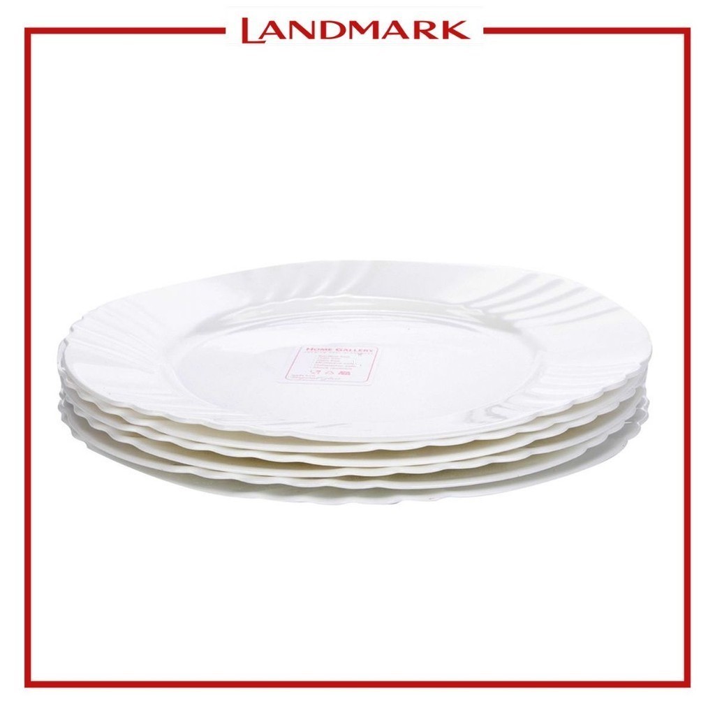 Home Gallery Opal Glass Dinner Plate 10" Set of 6 | Shopee Philippines