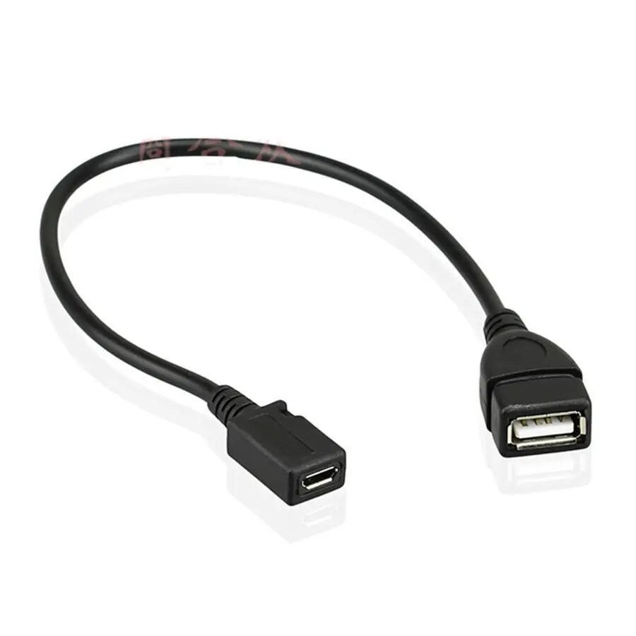 USB 2.0 A female socket to Micro 5pin 5p USB B female Cable adapter ...