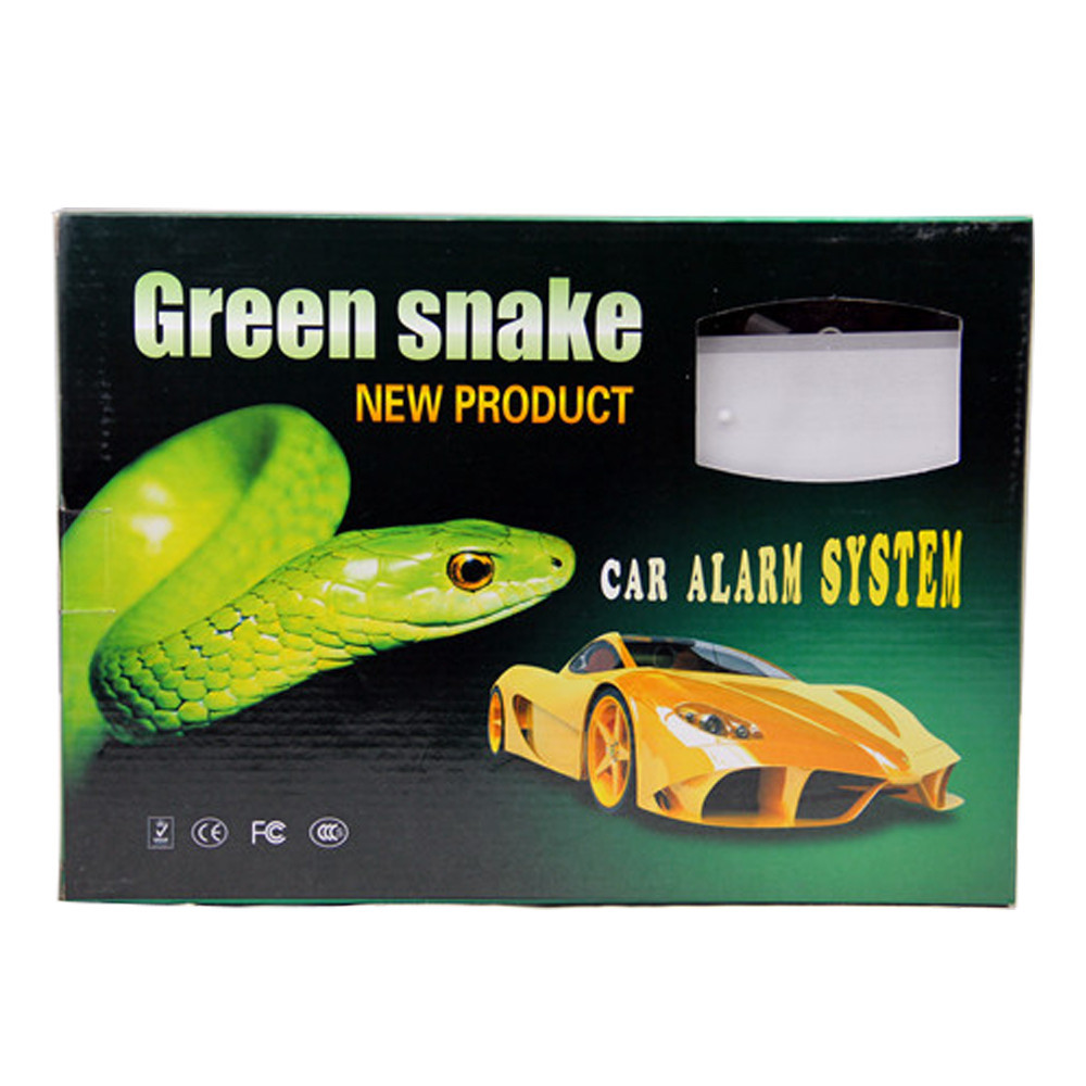 universal Keyless entry system green snake one way car alarm system for ...