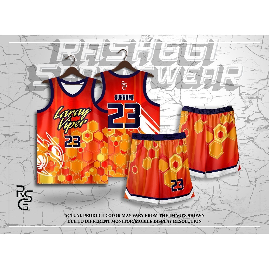 2024 RSG Customized Jersey Full Sublimation Laray Vipers | Shopee ...