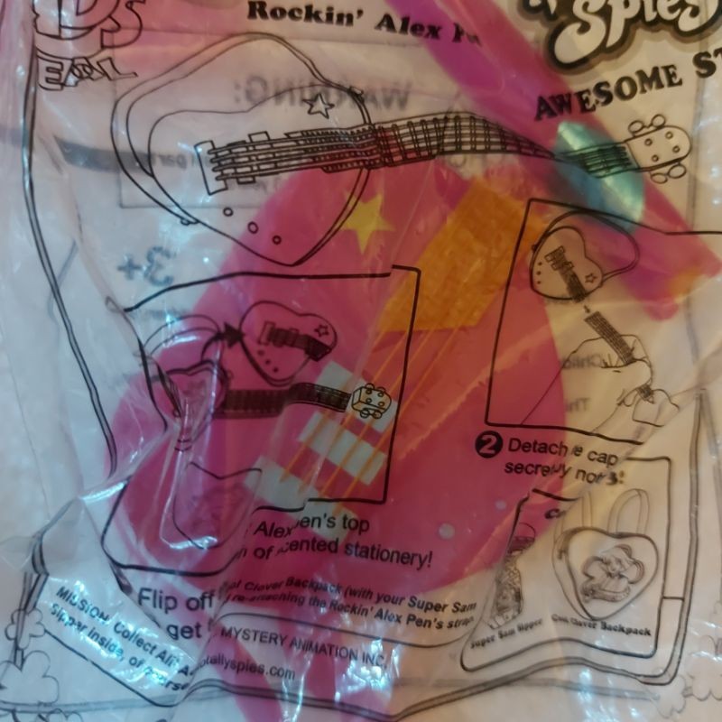 2007 Totally Spies Awsome stuff Rockin Alex Pen Jollibee Kiddie Meal ...