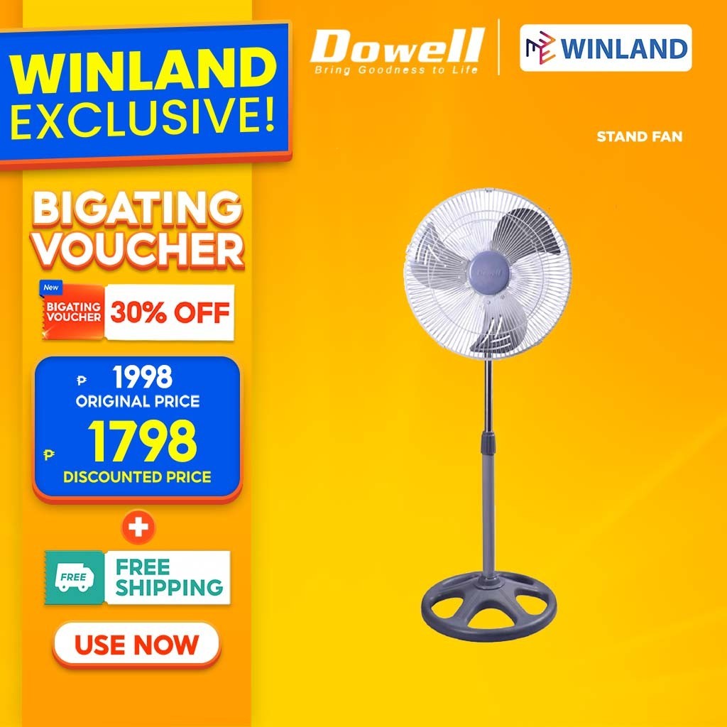 Dowell by Winland Powerful Industrial Stand Fan Electric Fan 16" IFST ...