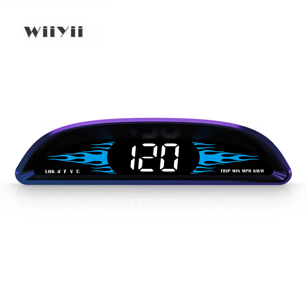 2023 New WiiYii B2 OBD2 Head Up Display LED Speedometer with hud tpms OBD2 Digital Meter Car HUD ...