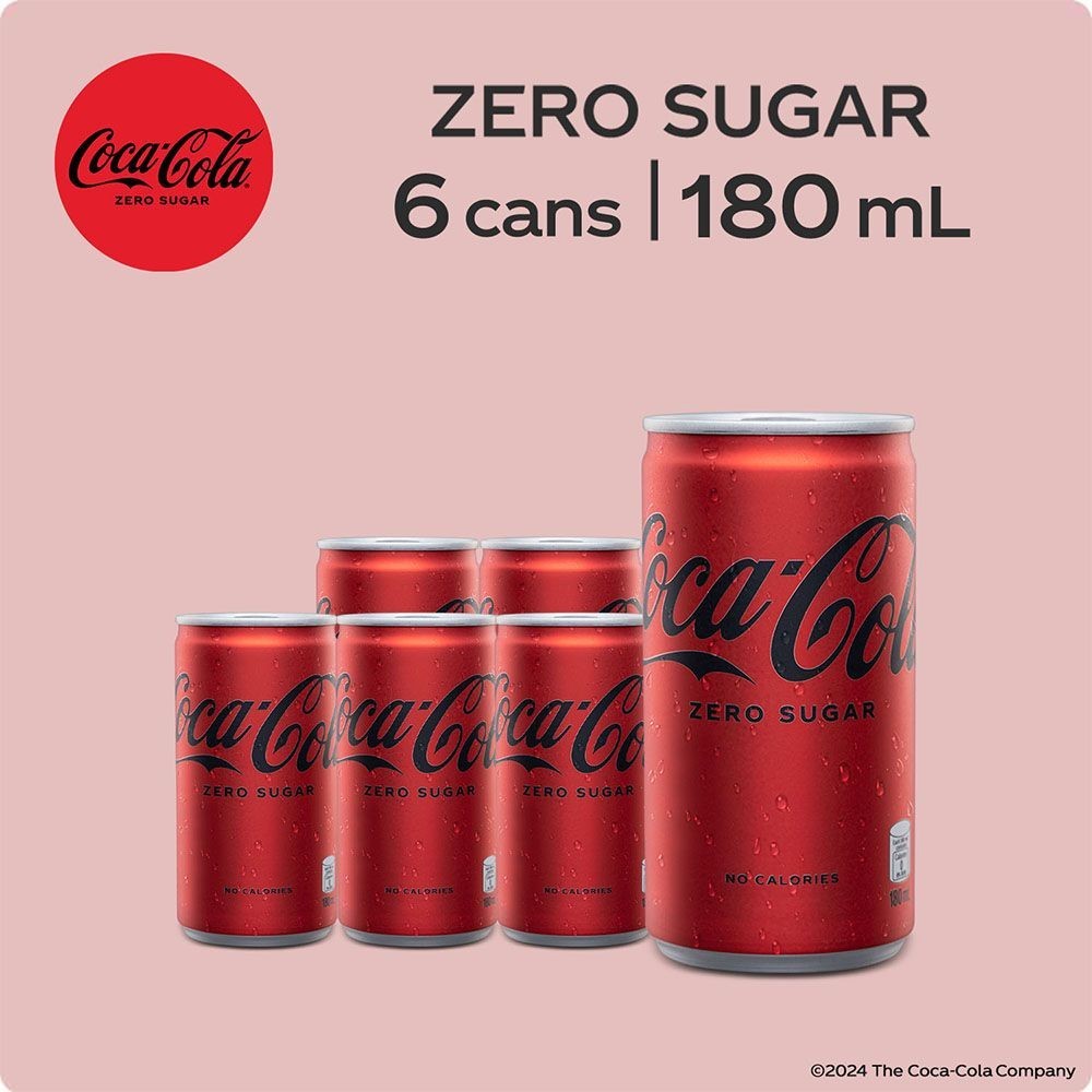 Coca-Cola Zero Sugar Mini Cans 180ml Multipack | Shopee Philippines