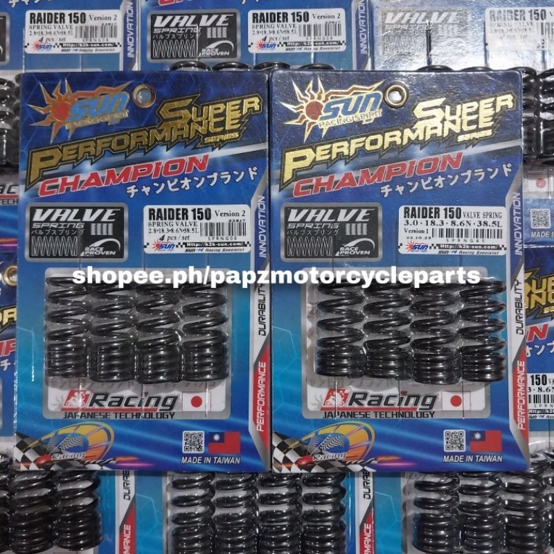 Sun Valve Spring For R150 Raider 150 (4pcs) 2.8/3.0 ORIGINAL | Shopee ...