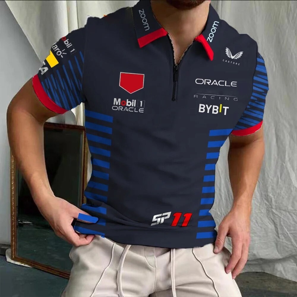 F1 Bull 2024 Sergio Perez Driver Polo Team Uniform Shirt Formula One ...
