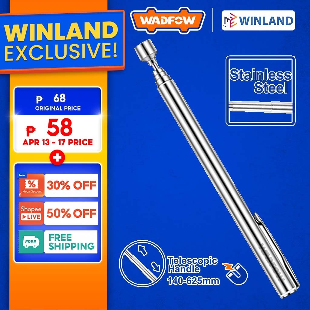 Wadfow by Winland Stainless Steel Magnetic Telescopic Pick up Tool for ...