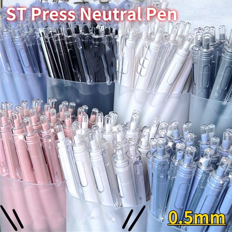 Gel Pen Press Gel Pen 0.5mm Black Ink Signature Pen Writing Ballpen ...