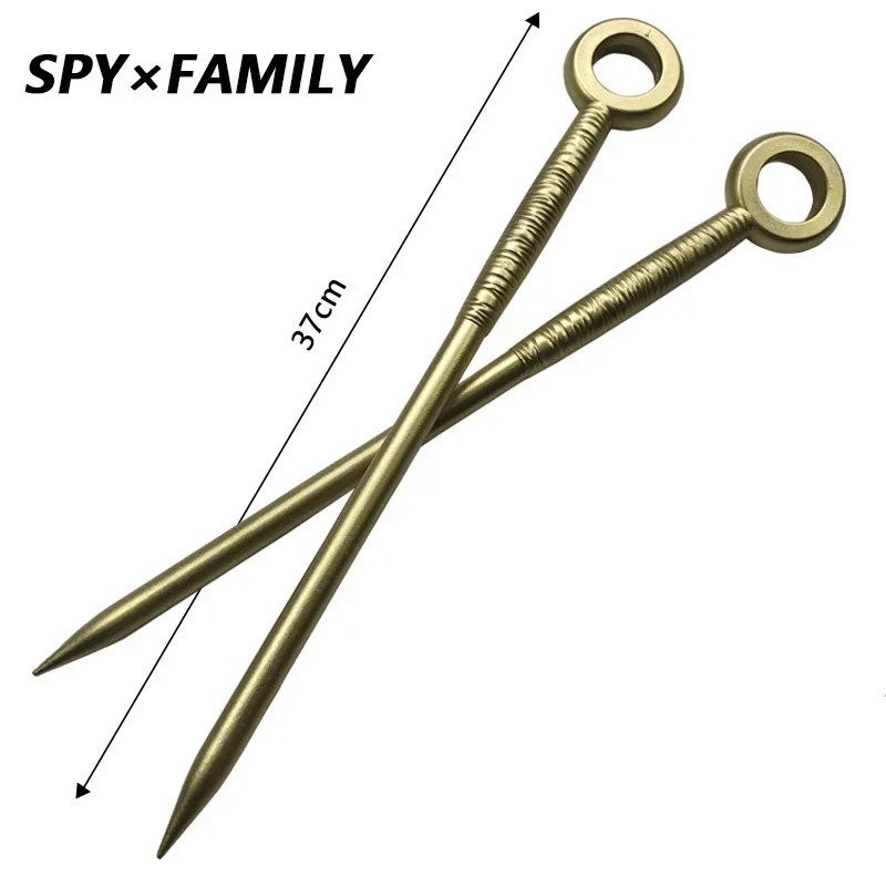 Spy x Family Cosplay Weapon Princes Yor Forger Needles Props 1:1 Golden ...