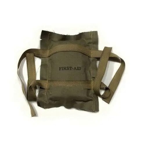 WWII WW2 M1 M2 Helmet First Aid Kit Airborne Pouch US ARMY Paratrooper ...