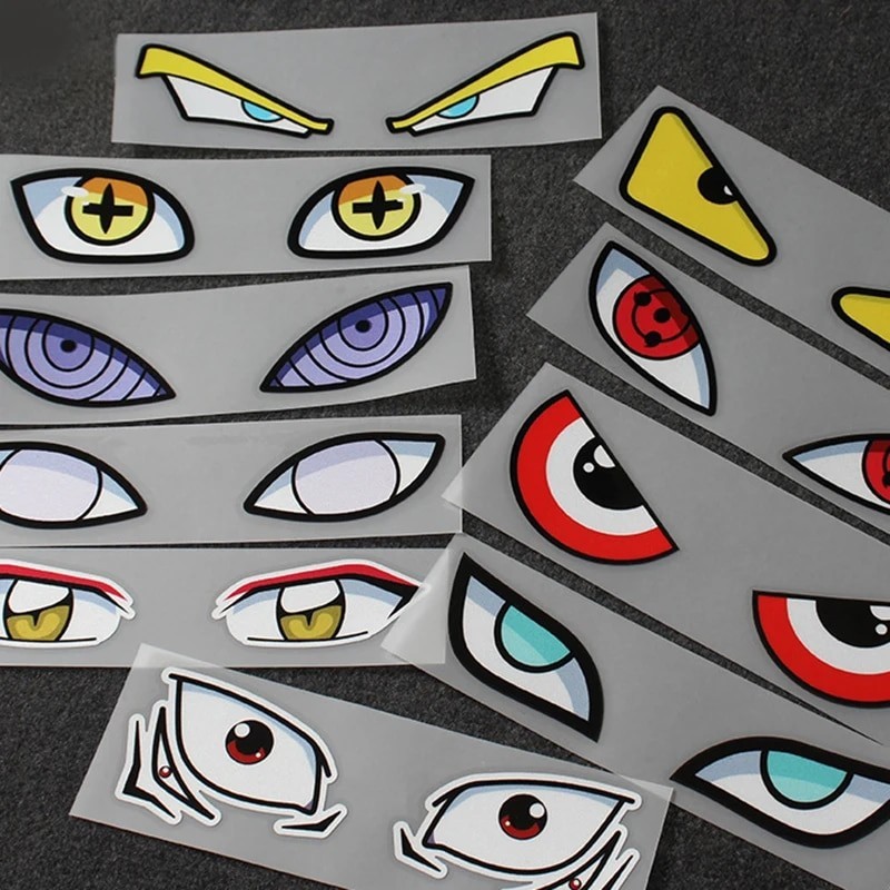 Anime Naruto Figure Sticker Uchiha Itachi Sharingan Madara Rinnegan ...