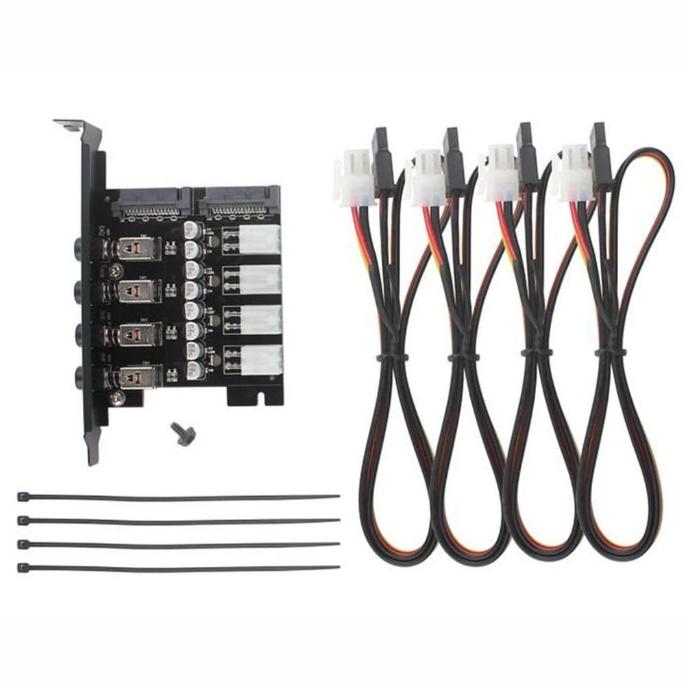 HDD Power Control Switch Hard Drive Selector PCI Expansion Card 4 Bit ...