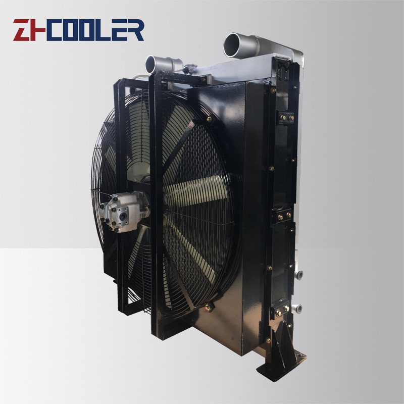 Plate Fin Air Cooled Hydraulic Oil Cooler With Motor Fan | Shopee ...