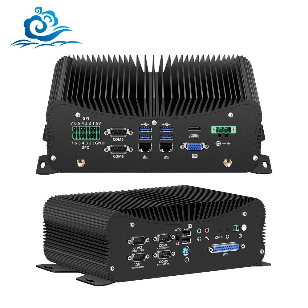 6SMK Fanless Industrial mini pc thin client motherboard portable nuc ...