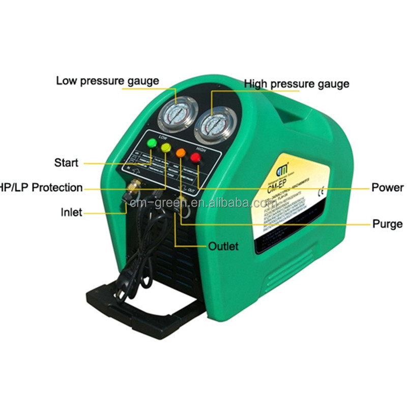 Automatic Refrigerant Recovery Unit Price Oil Less A/C Freon Gas ...
